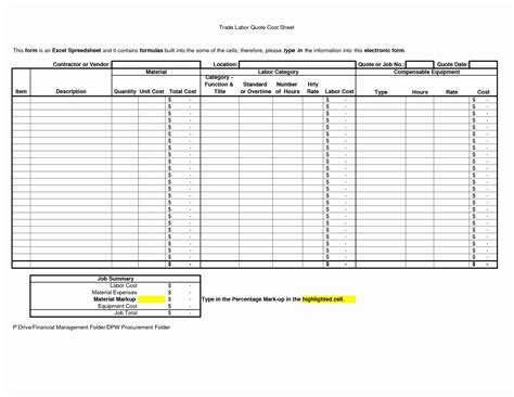 Job Costing Spreadsheet Excel Google Spreadshee Free Job Costing Excel Spreadsheet Construction