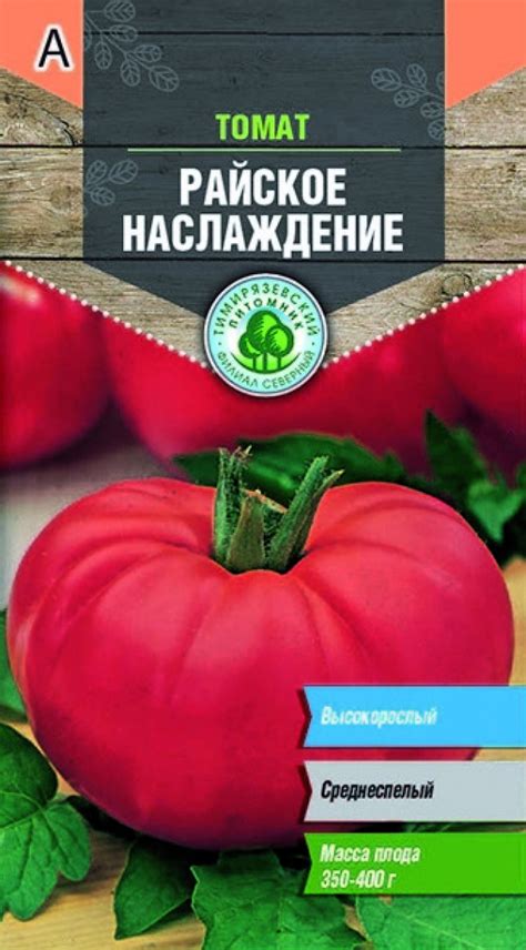 Томат Райское наслаждение: характеристика и описание индетерминантного ...