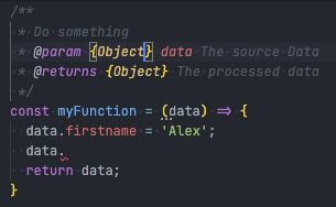 How To Define Objects With Type Definitions In JSDoc Comments DEV