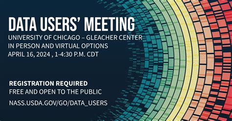 Usda On Linkedin Usda Nass To Host The Data Users Meeting To Gather Public Input On