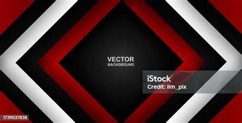 추상적인 빨강 검정 그라데이션 기하학적 겹침 모양 배경입니다 벡터 검은색에 대한 스톡 벡터 아트 및 기타 이미지 검은색 빨간색 배경 빨강 Istock