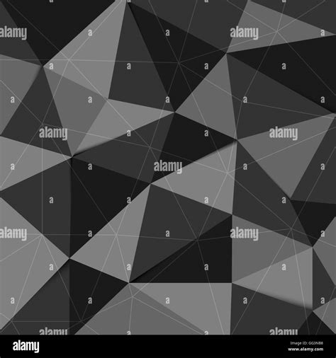 Dark Grey Polygon Abstract Triangle Background Stock Vector Stock Vector Image And Art Alamy