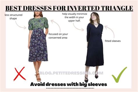 the complete dress guide for the inverted triangle body shape