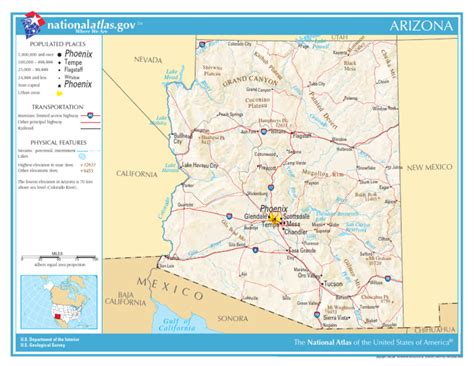 Arizona Map Reference Pdf Arizona Topography