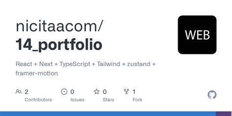 github nicitaacom 14 portfolio react next typescript tailwind