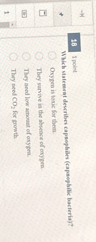 Solved 1 ﻿pointwhich Statement Describes Capnophiles