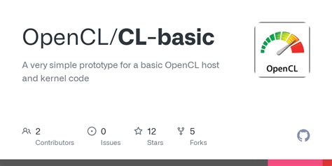 Github Openclcl Basic A Very Simple Prototype For A Basic Opencl Host And Kernel Code