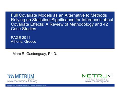 pdf full covariate models as an alternative to methods relying 41
