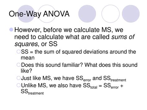 Ppt One Way Analysis Of Variance Anova Powerpoint Presentation Free Download Id 1195034