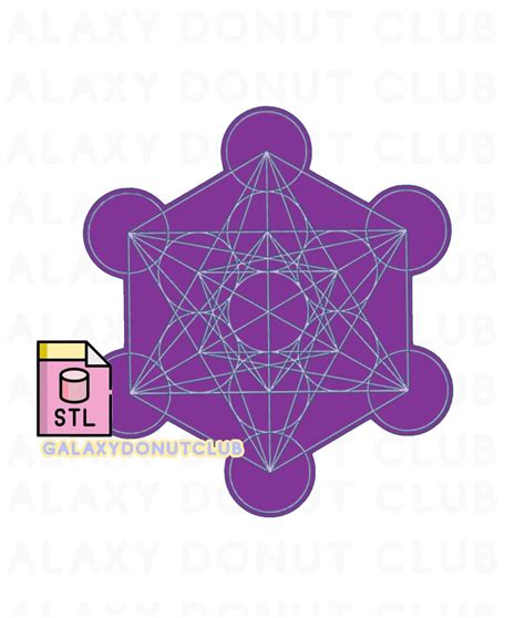 Metatrons Cube Stl File For 3d Printing Sacred Geometry Etsy