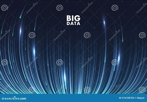 Big Data Flow Representation Stock Vector Illustration Of Abstract