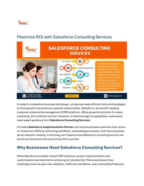 Ppt Maximize Roi With Salesforce Consulting Services Powerpoint Presentation Id 13921650