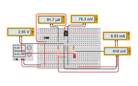 Circuit Design Inayah Wulandari Rangkaian Transistor I Tinkercad
