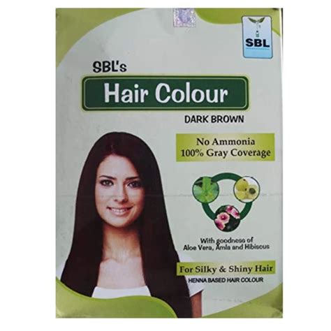 Sbl Hair Color Dark Brown Paras Homeopathy