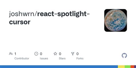 GitHub Joshwrn React Spotlight Cursor