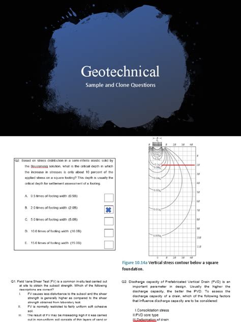 Geotechnical Sample And Clone Questions Pdf Deep Foundation