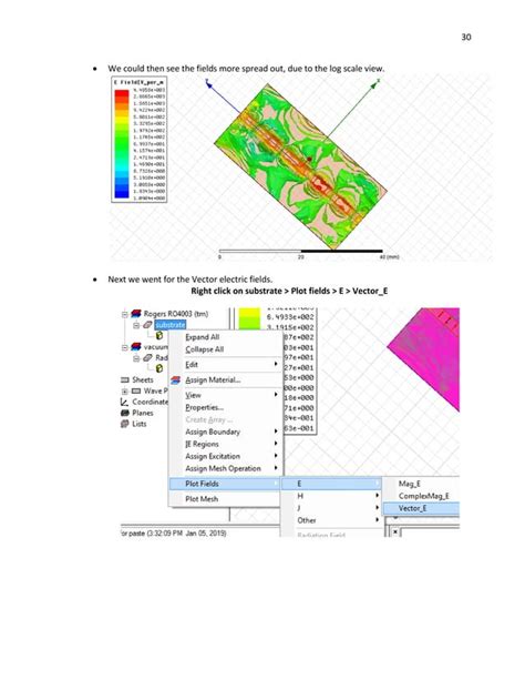 Microstrip Transmission Line On Hfss All Reports S Parameters Impedance Electric Vector