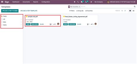 Advanced Features Of The Odoo Sign Module