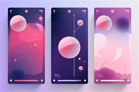 Premium Photo Vector Geometrical App Cover Template With Shapes