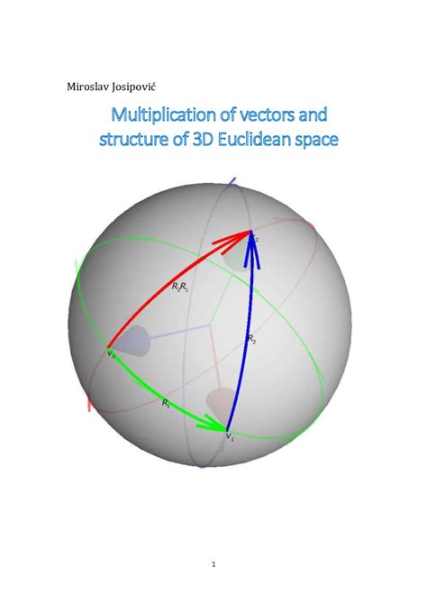 pdf multiplication of vectors and structure of 3d euclidean space