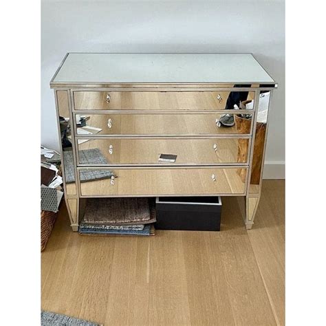 Nancy Corzine Mirrored Chest Of Drawers Chairish