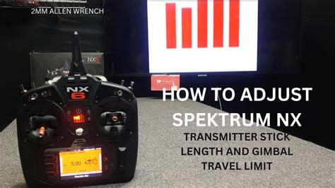 Spektrum Nx Transmitter Gimbal Travel Adjustment Youtube