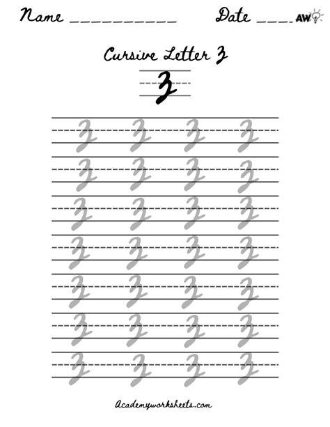 How To Write Z In Cursive Academy Worksheets