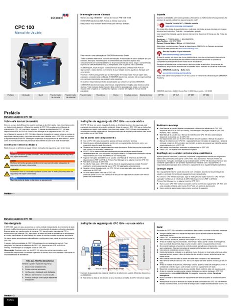 Cpc 100 User Manual Pdf Fonte De Energia Transformador