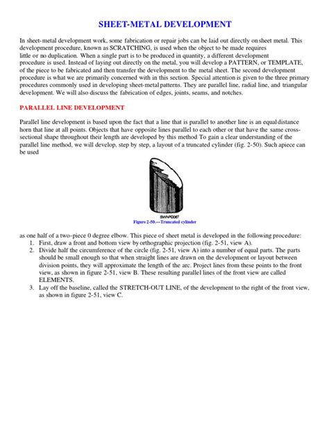 Sheet Metal Pattern Development Pdf Sheet Metal Triangle