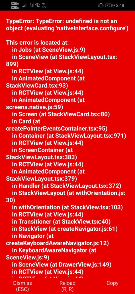 React Native Typeerrornfigure Stack Overflow