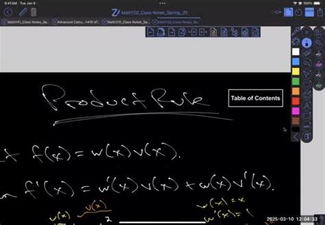 The Product Rule Part 2 5 Properties Derivatives Of Exponentials Part 1 6 1 6 2