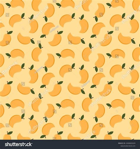 Mango Pattern Wallpaper Mango Symbol Vector Stock Vector Royalty Free
