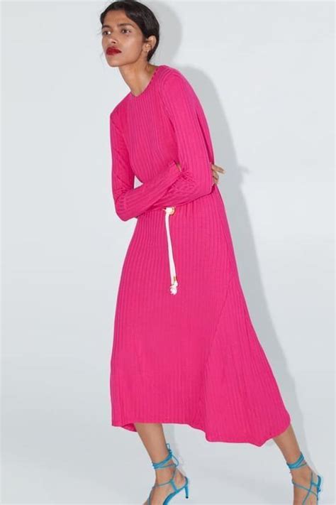 Сукня міді в рубчик фуксія — ціна 320 грн у каталозі Сукні міді Купити жіночі речі за доступною