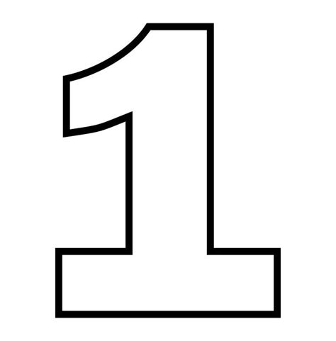 Molde Numero 1 Psfont Tk Molde Numero 1 Molde De Números Molde