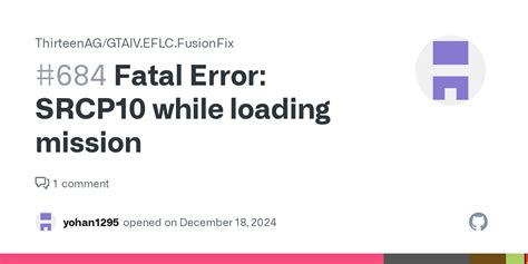 Fatal Error Srcp10 While Loading Mission · Issue 684 · Thirteenag