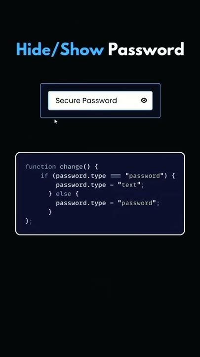 Hide And Show Password Eye On Input Hide Show Password Eye Icon In