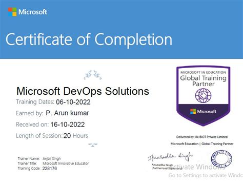 arun kumar p on linkedin excited to announce my recent achievement of