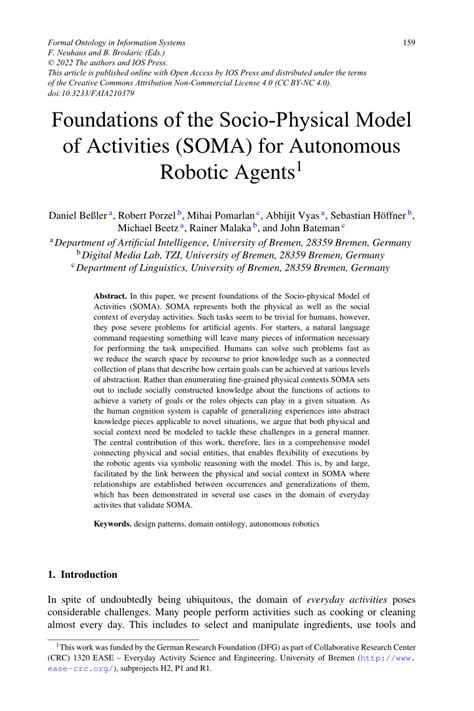 pdf foundations of the socio physical model of activities soma for