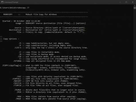 How To Use Robocopy Command To Copy Files Previous Dates Anish Mandal
