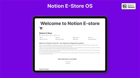 Notion E Store Os Marketing Template