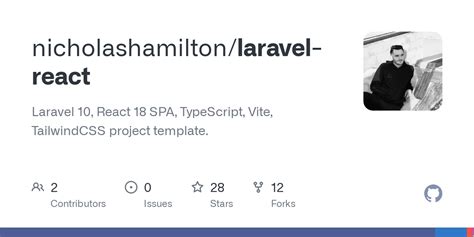 Github Nicholashamiltonlaravel React Laravel 10 React 18 Spa