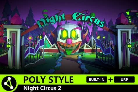 Poly Style Night Circus 2 3d Environments Unity Asset Store