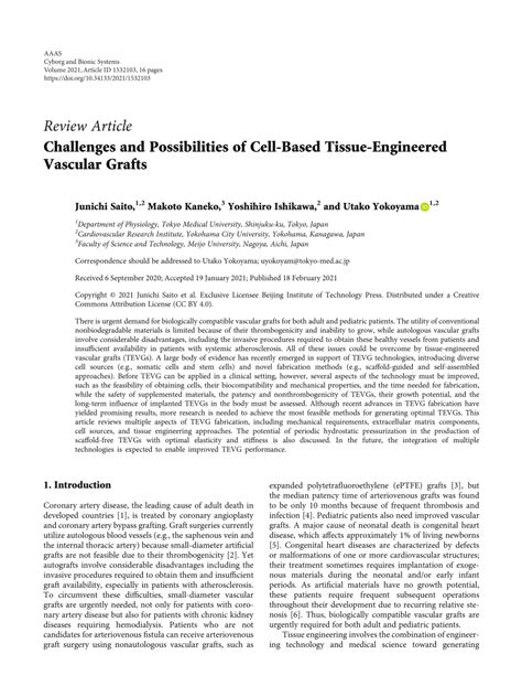 Pdf Challenges And Possibilities Of Cell Based Tissue Engineered