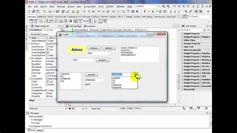 Combobox Kullanımı Youtube