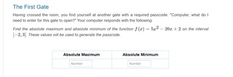 Solved The First Gate Having Crossed The Room You Find