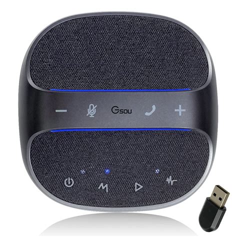 Amazon Com Gsou Conference Speakerphone With Bluetooth Usb Adapter And Mics For Pc Noise