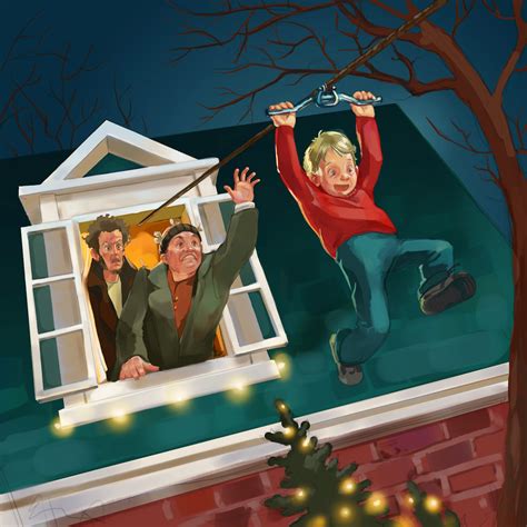 Иллюстрация Один дома в стиле d Illustrators ru