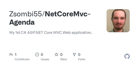GitHub Zsombi55 NetCoreMvc Agenda My 1st C ASP NET Core MVC Web