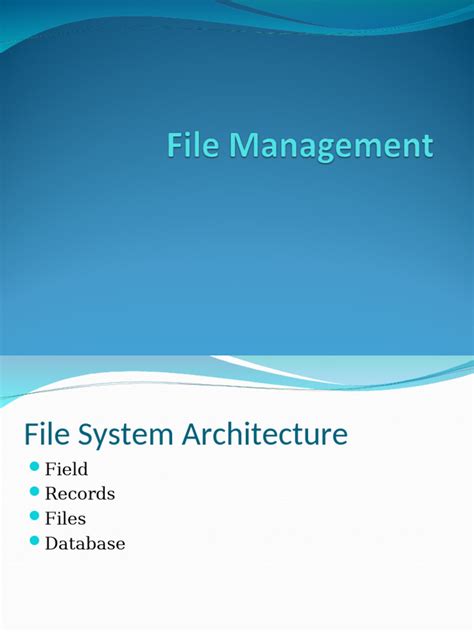 unit 4 information and file mgmt pdf computer file file system