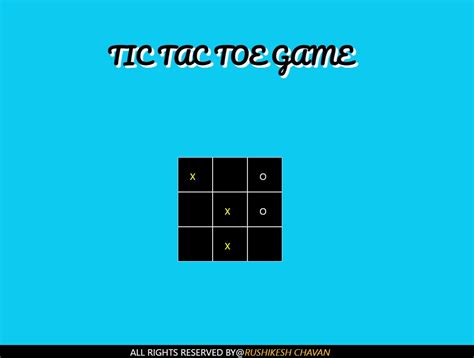 Rushikesh Chavan On Linkedin Tictactoe Webdevelopment Html Css